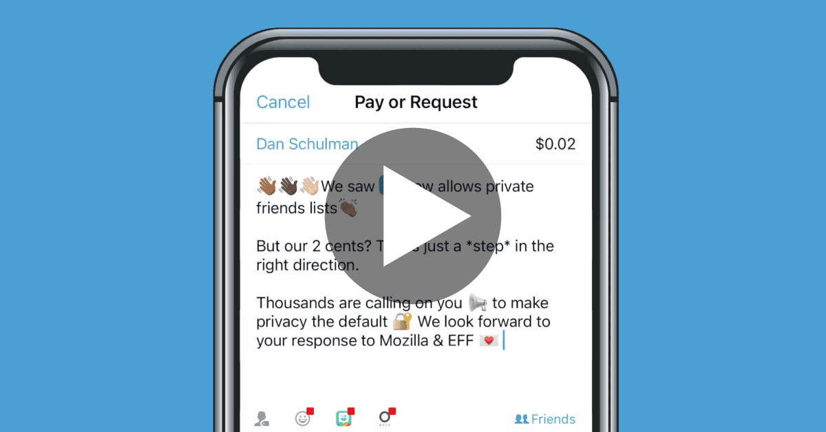 Watch: Mozilla Venmoes PayPal CEO Dan Schulman our 2 cents - Mozilla ...